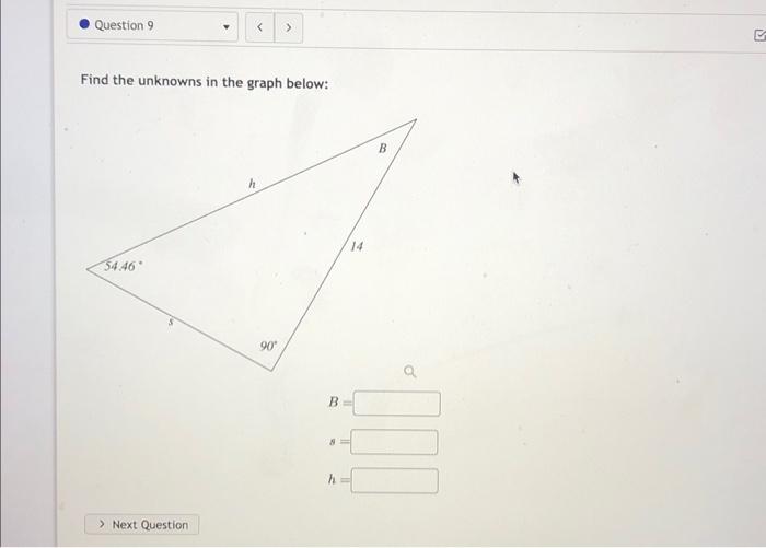 Solved Find the unknowns in the graph below: | Chegg.com