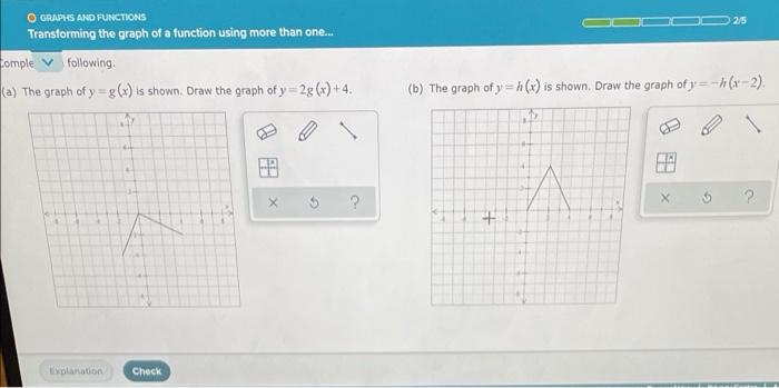 Solved OGRAPHS AND FUNCTIONS Transforming the graph of a | Chegg.com