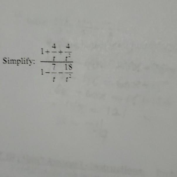 Solved Simplify: 18 | Chegg.com