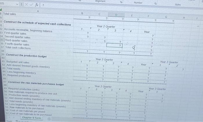 Required information Chepter 8: (Algo) Applying Excel | Chegg.com