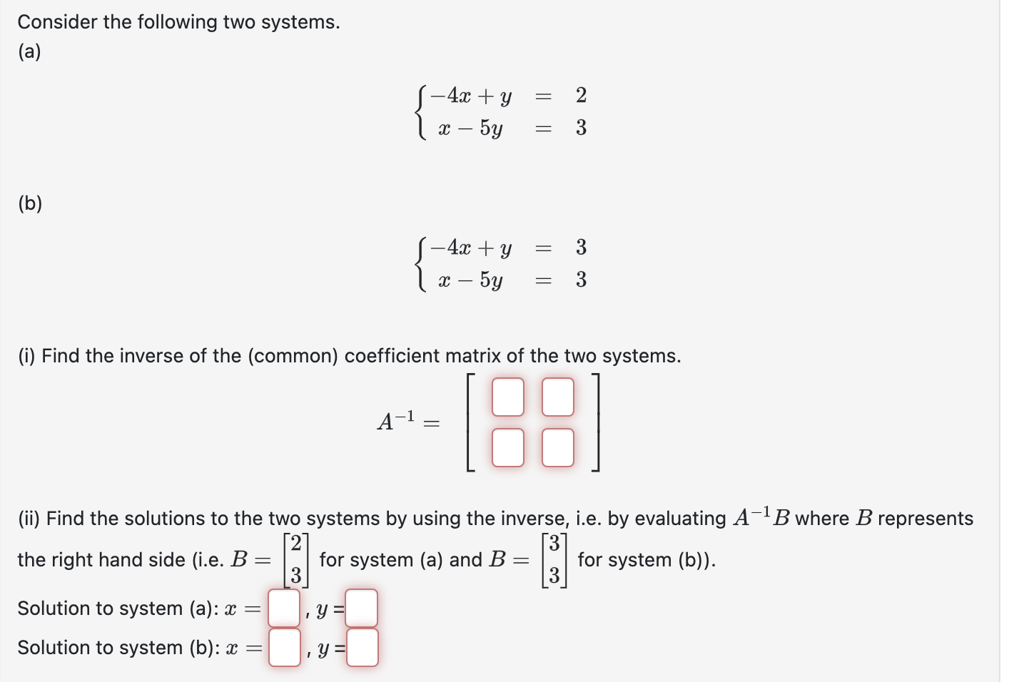 Solved Consider the following two | Chegg.com
