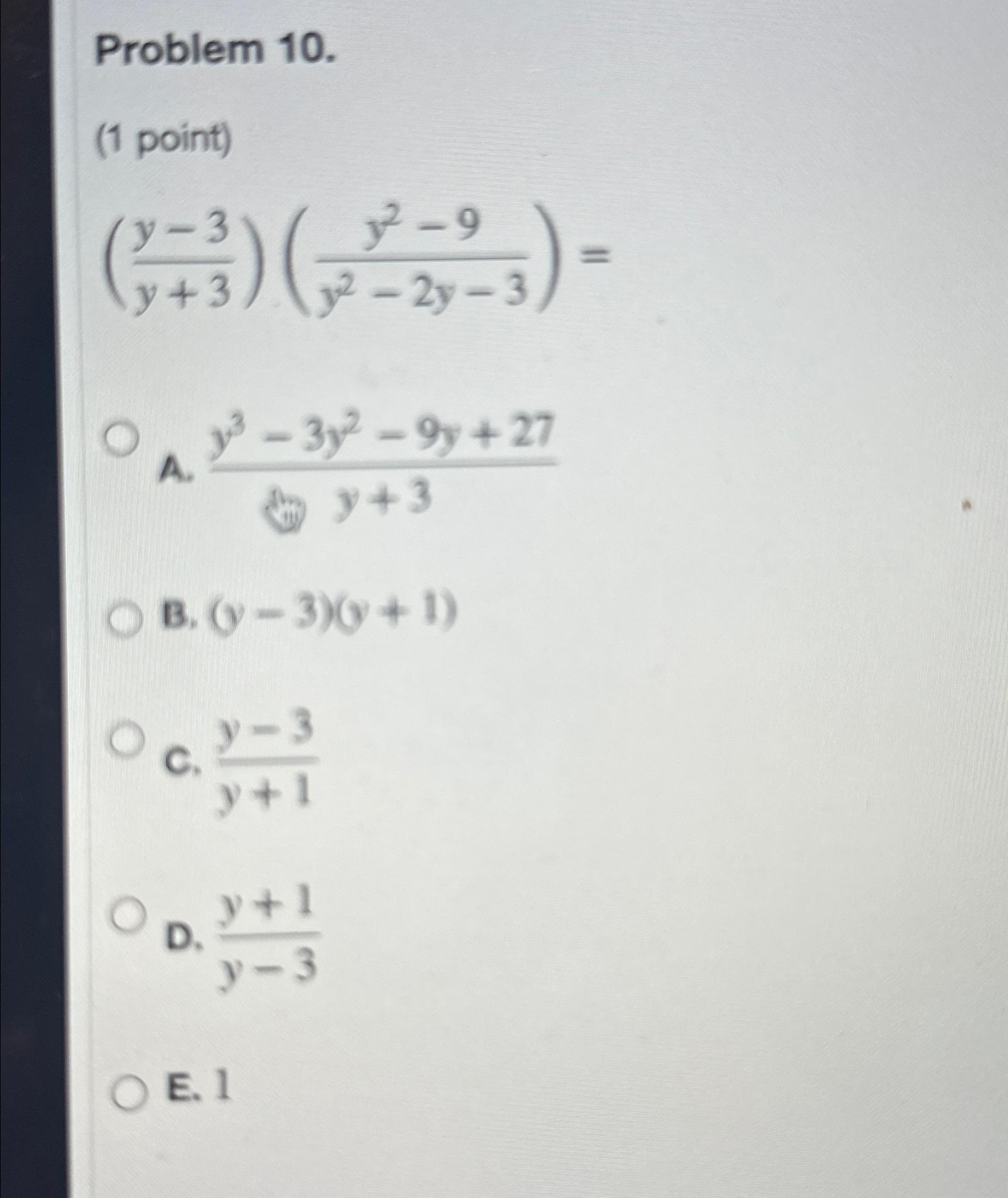 Solved Problem 10.(1 | Chegg.com