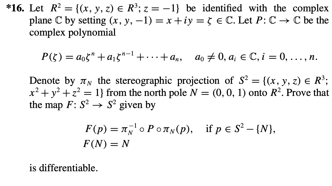 Solved *16. ﻿Let R2={(x,y,z)inR3;z=-1} ﻿be identified with | Chegg.com