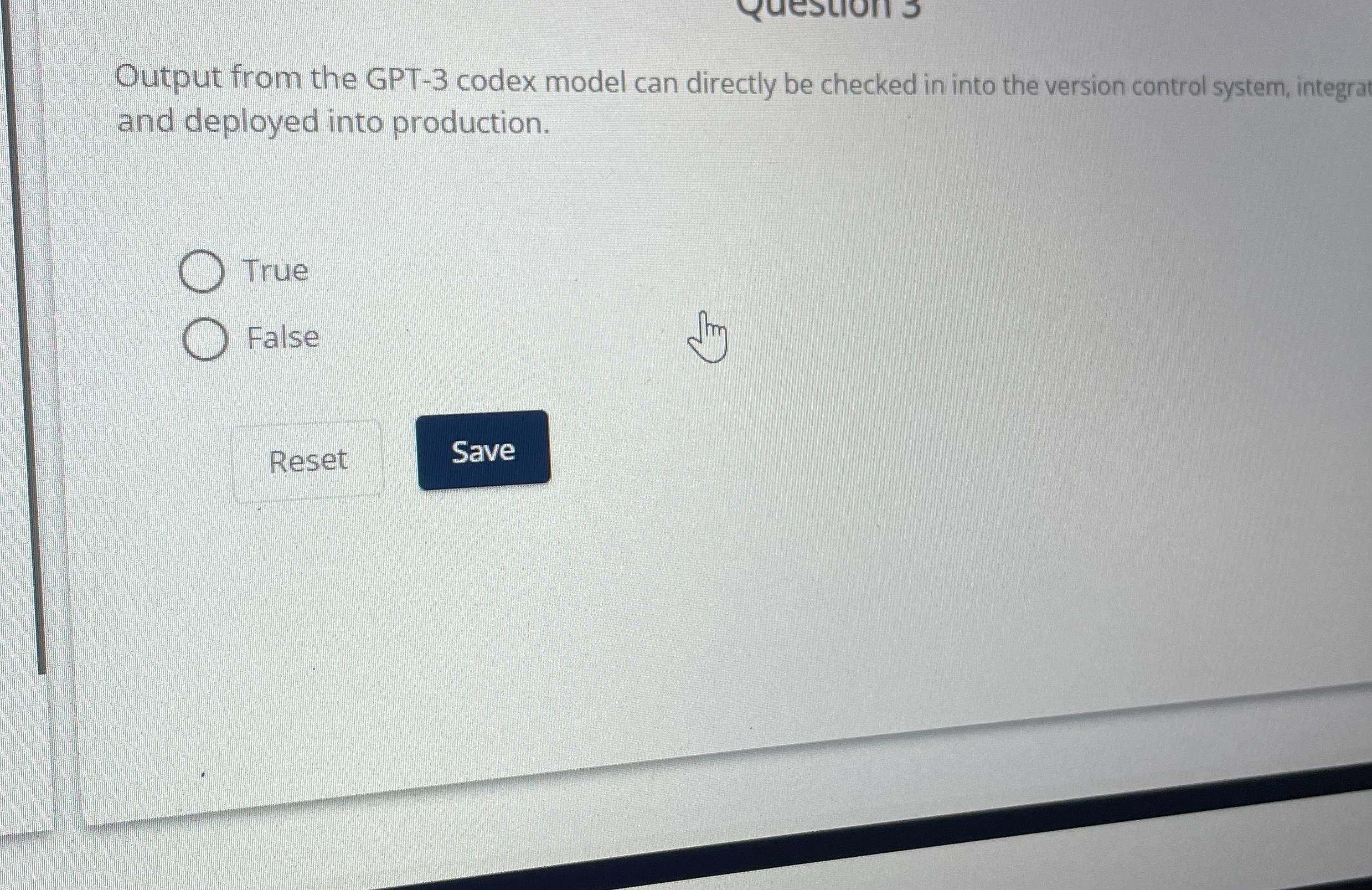 Solved Output from the GPT-3 codex model can directly be | Chegg.com Solved Output from the GPT-3 codex model can directly be | Chegg.com