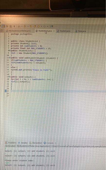 This is coded in java. How am I supposed to fill the | Chegg.com