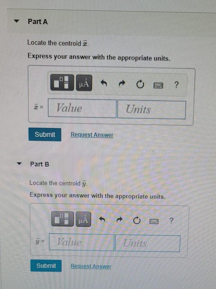 Solved Problem 9.59 A a=5 in. and h=5 in. locate the | Chegg.com
