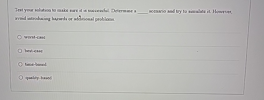 Solved Test your solution to make sure it is successful. | Chegg.com