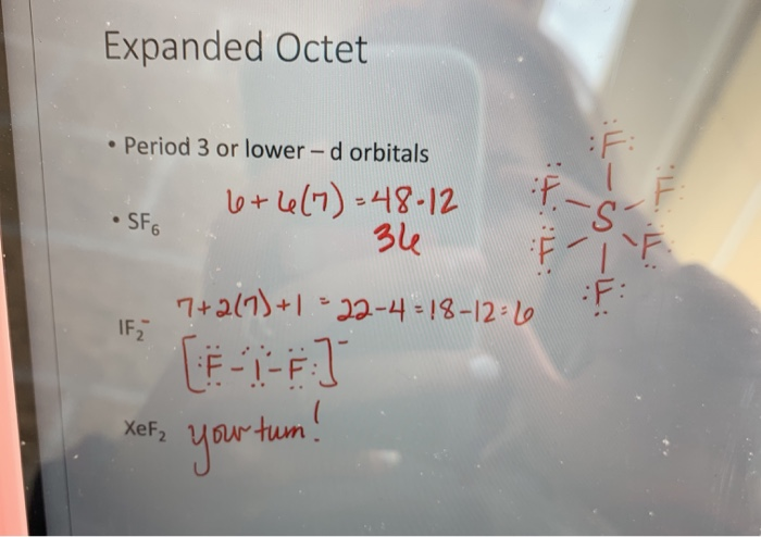 Solved Expanded Octet • Period 3 or lower - d orbitals Titi: | Chegg.com