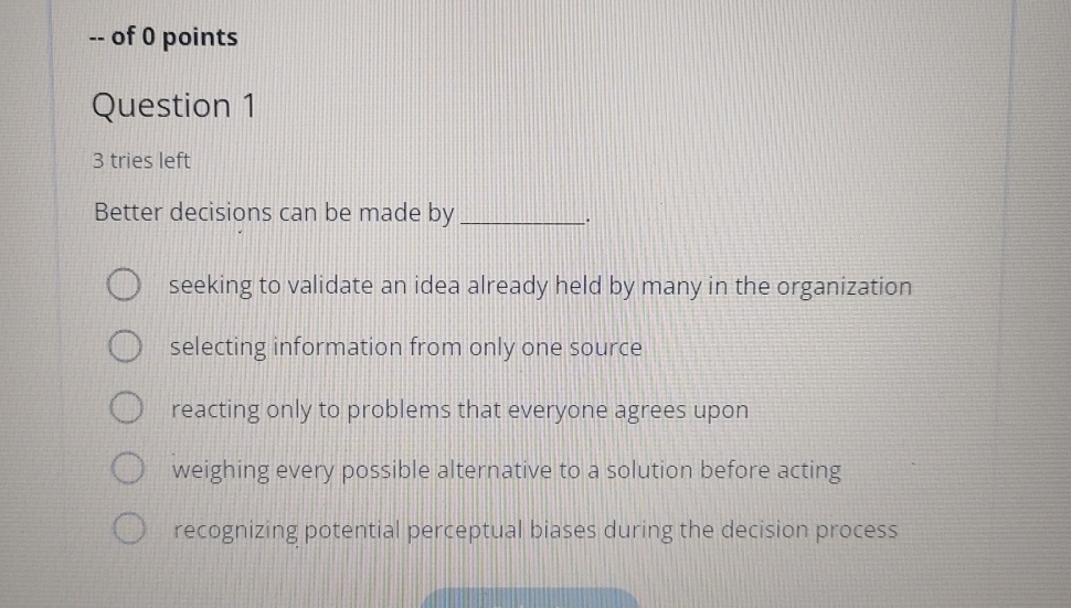 Solved -- ﻿of 0 ﻿pointsQuestion 13 ﻿tries leftBetter | Chegg.com