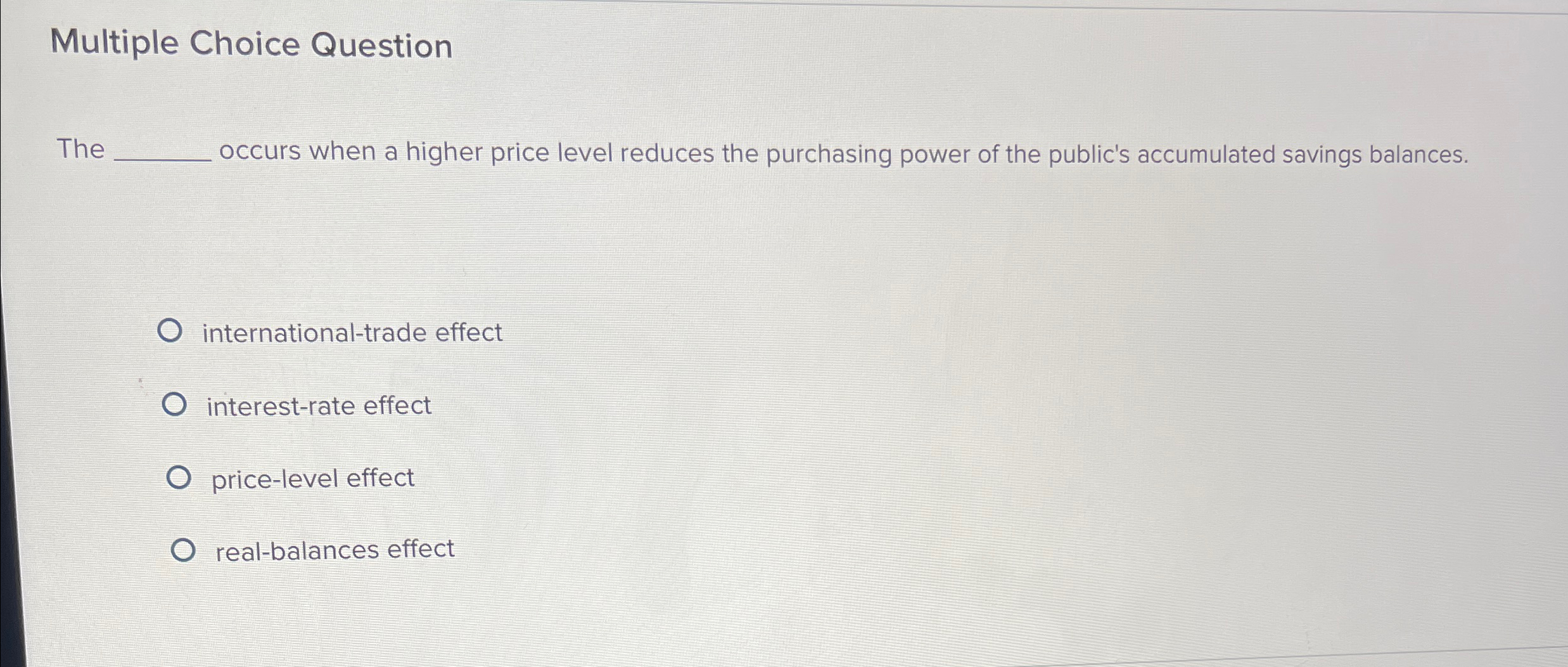 Solved Multiple Choice QuestionThe ﻿occurs when a higher | Chegg.com
