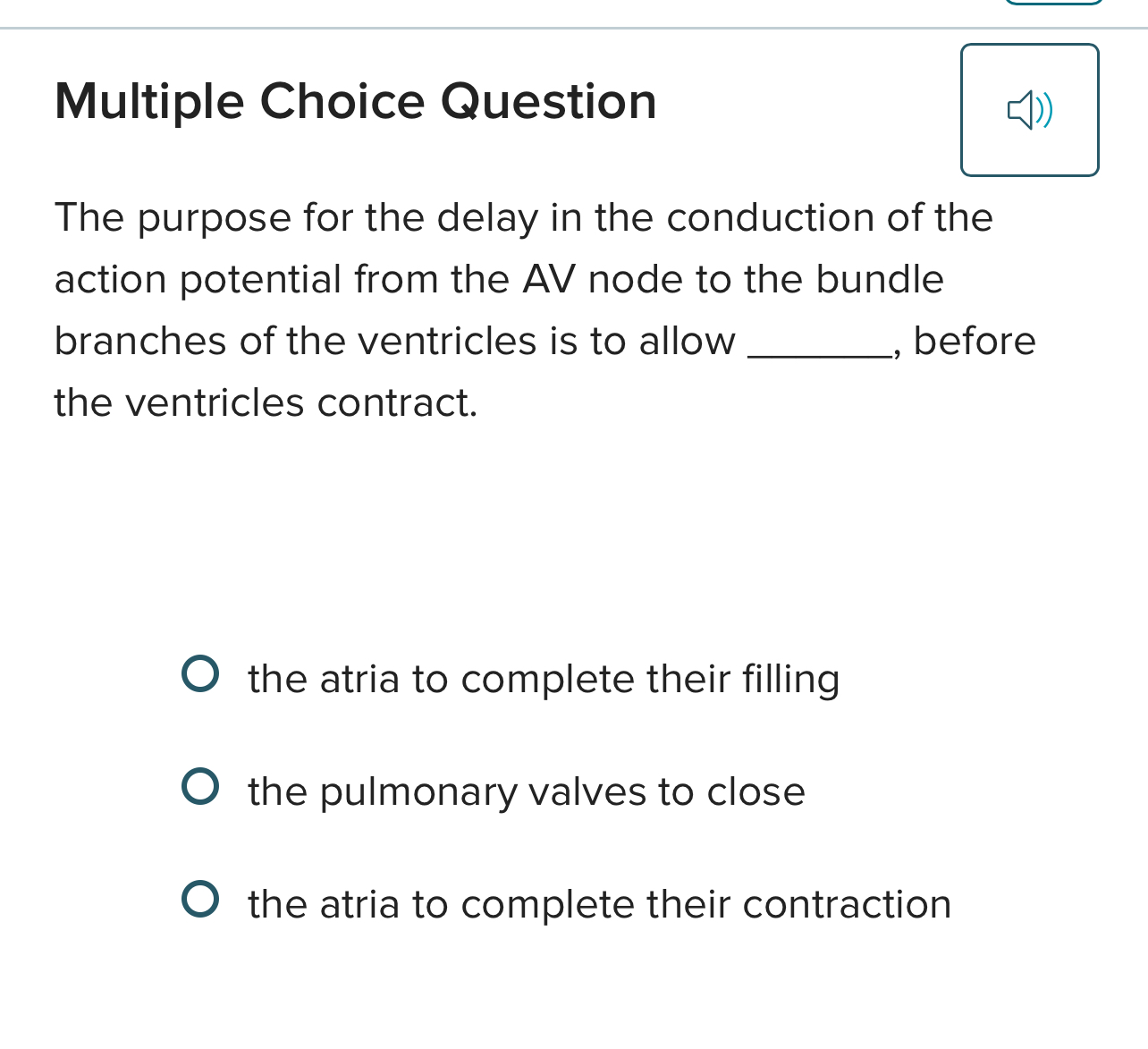 Solved Multiple Choice QuestionThe purpose for the delay in | Chegg.com