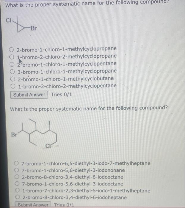 2-bromo-1-chloro-1-methylcyclopropane | Chegg.com 2-bromo-1-chloro-1-methylcyclopropane | Chegg.com