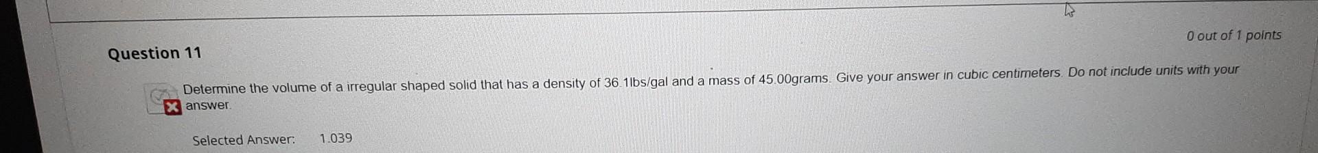 Solved Determine the volume of a irregular shaped solid that | Chegg.com