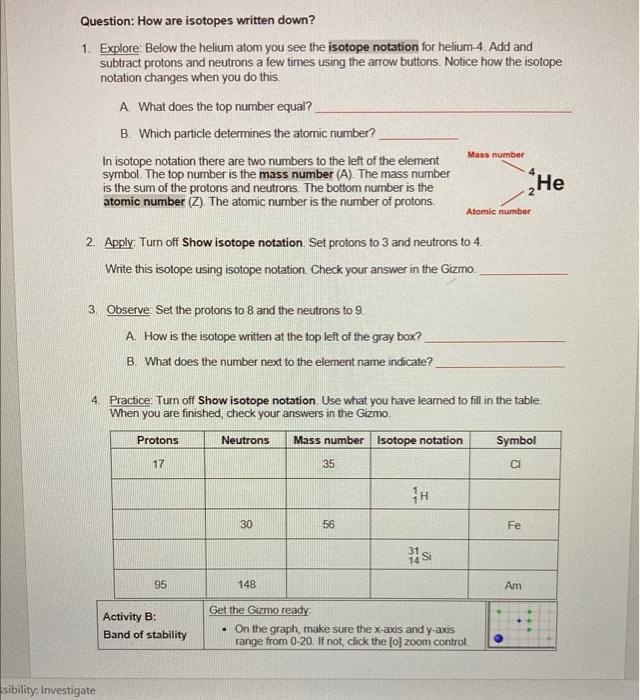 Solved Gizmo Warm-up You may think that all atoms of an | Chegg.com