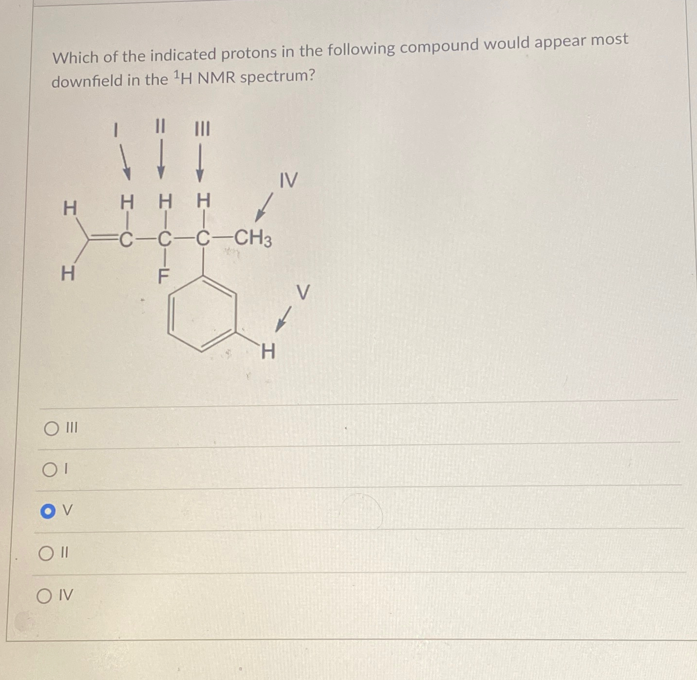 Solved Which of the indicated protons in the following | Chegg.com