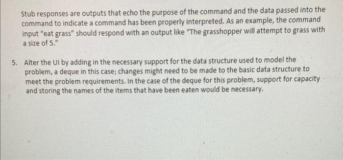 Solved Semester Program 2: Simulating a Grasshopper Data | Chegg.com