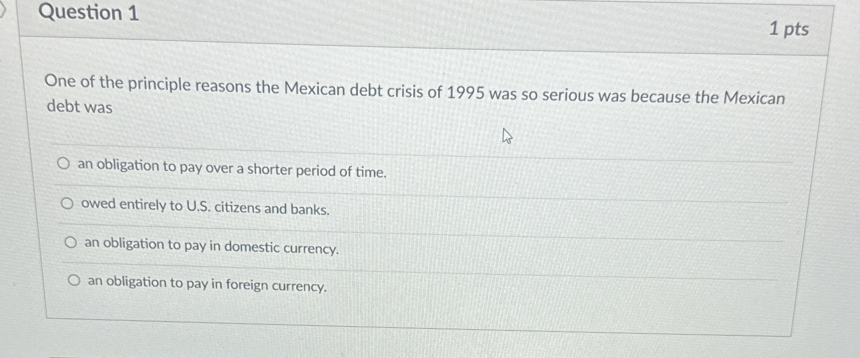 Solved Question 11 ﻿ptsOne of the principle reasons the | Chegg.com