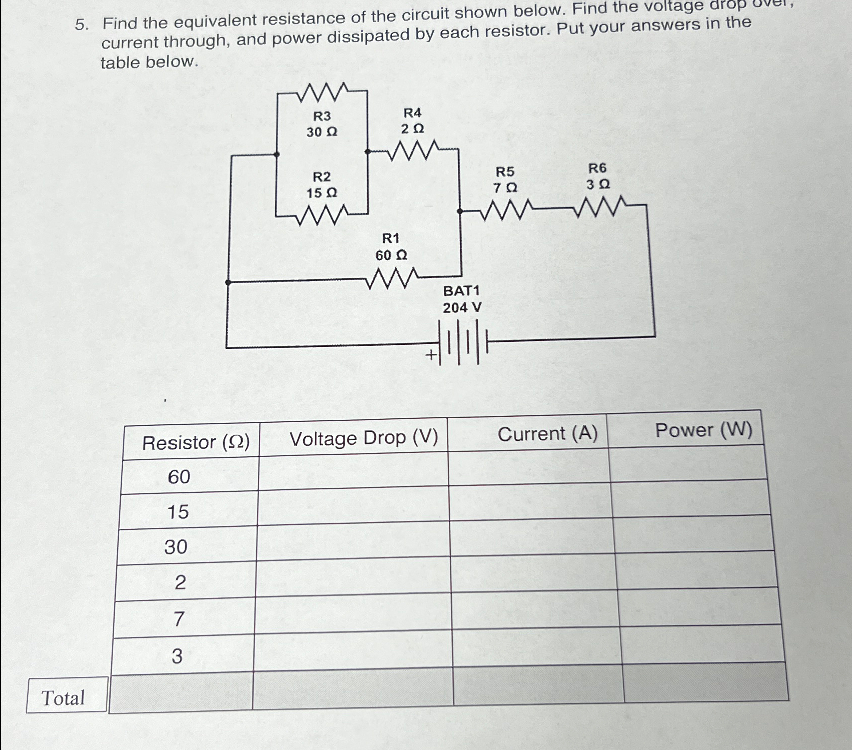 Solved Find the equivalent resistance of the circuit shown | Chegg.com