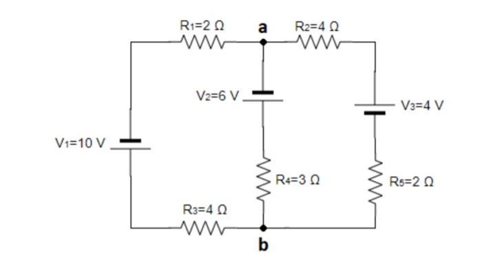 Solved 4. In the following circuit, calculate the | Chegg.com
