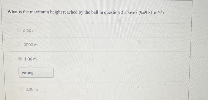 Solved The equations of motion for an object tossed | Chegg.com