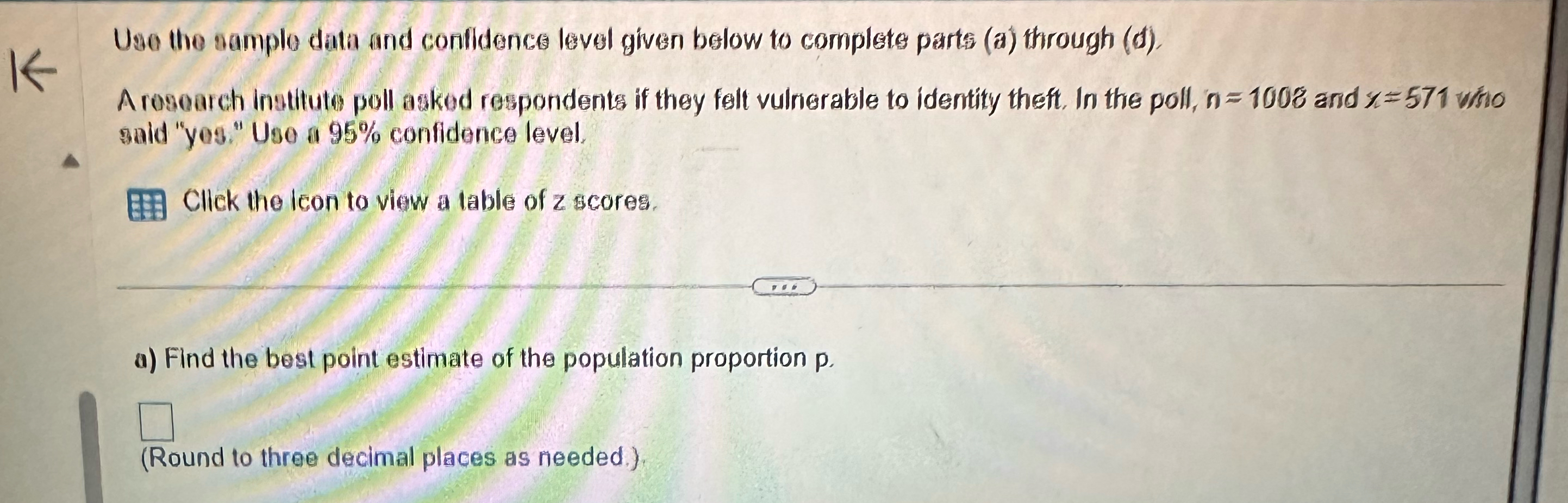 Solved Use the samplo data and confidence level given betow | Chegg.com