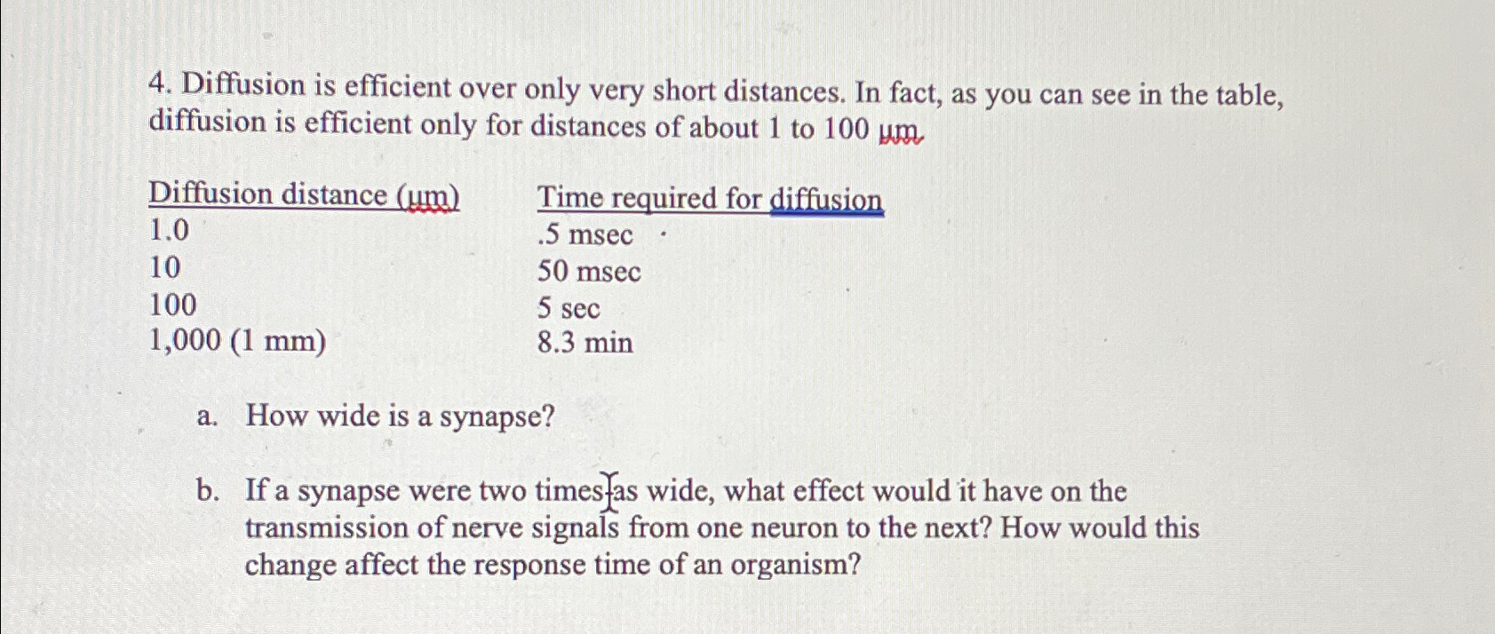 Solved Diffusion Is Efficient Over Only Very Short