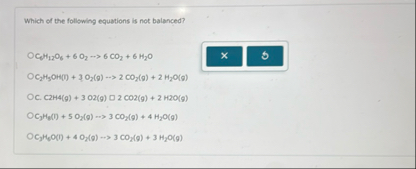 Solved Which of the following equations is not | Chegg.com