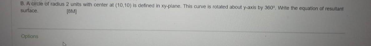 Solved B. A circle of radius 2 units with center at (10,10) | Chegg.com