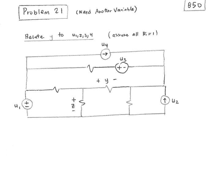 Solved Problem 21 (Need Another Variable)850Rolate 4 ﻿to | Chegg.com