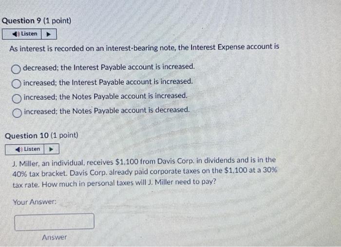 Solved As interest is recorded on an interest-bearing note, | Chegg.com