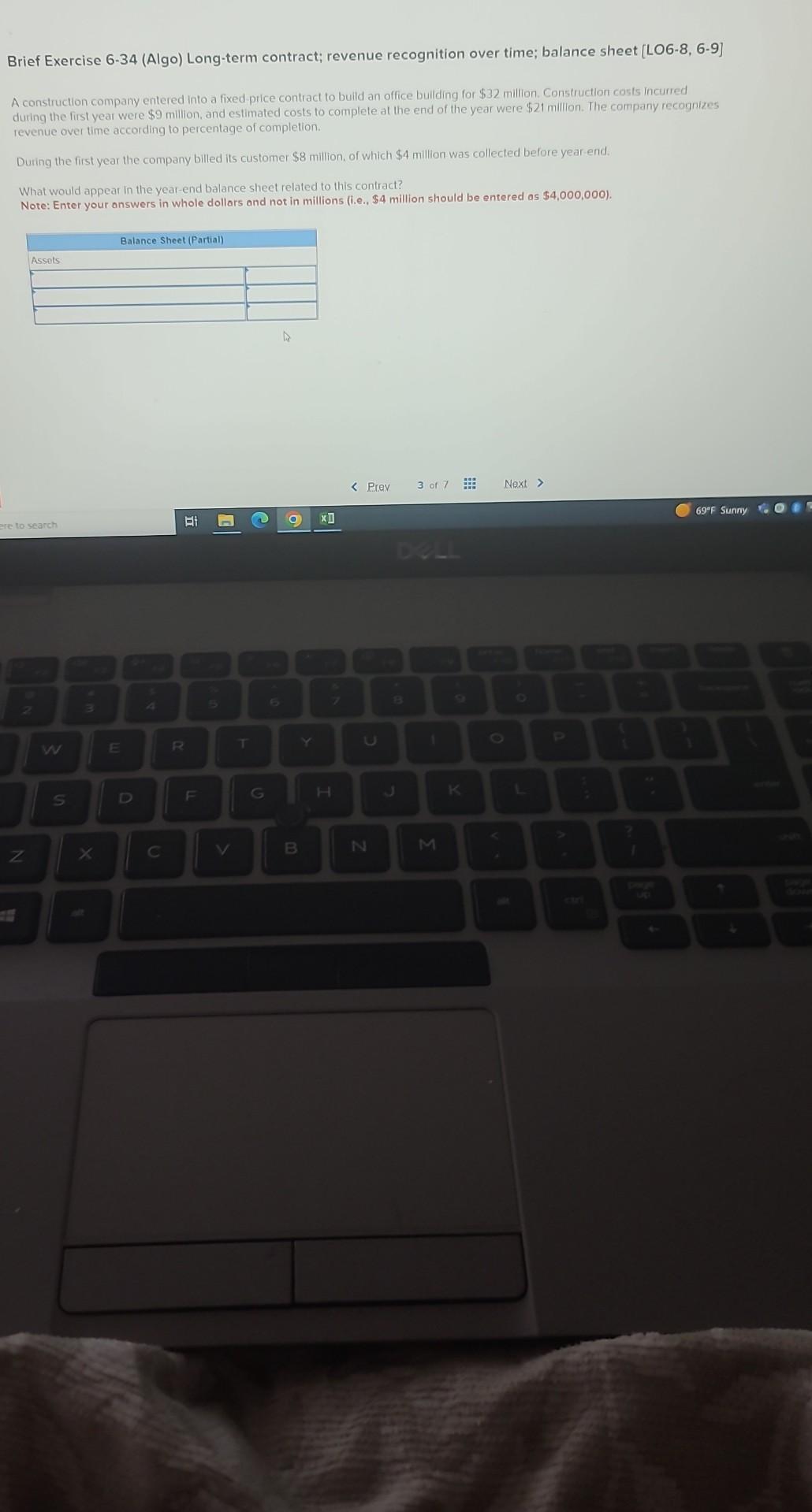 Solved Brief Exercise 6-34 (Algo) Long-term contract; | Chegg.com