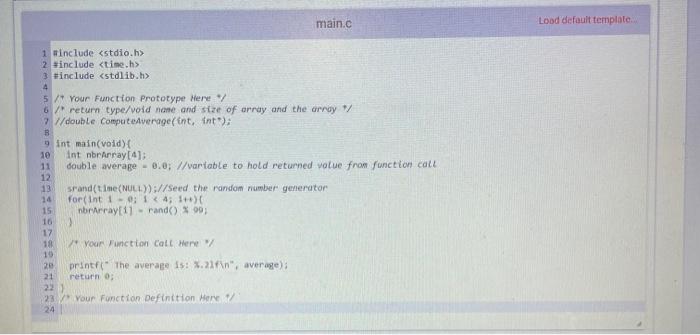 Solved 119 Lab Pass A Single Dimension Array To A Function 2280
