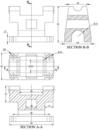 Solved Create this part using SOLID EDGE software: Show | Chegg.com