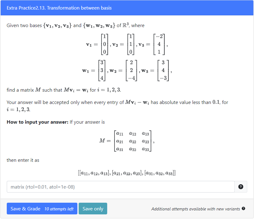 Solved Extra Practice2.13. ﻿Transformation between | Chegg.com