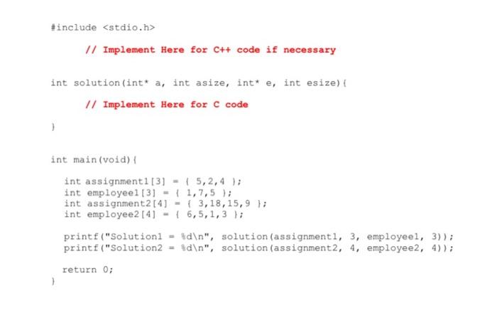 Solved 5. (20 Points) Implement C/C++ code to solve the | Chegg.com