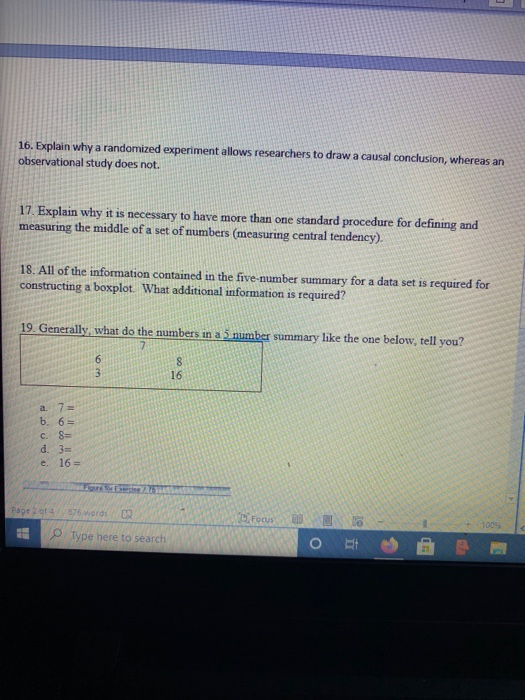 Solved 16. Explain why a randomized experiment allows | Chegg.com