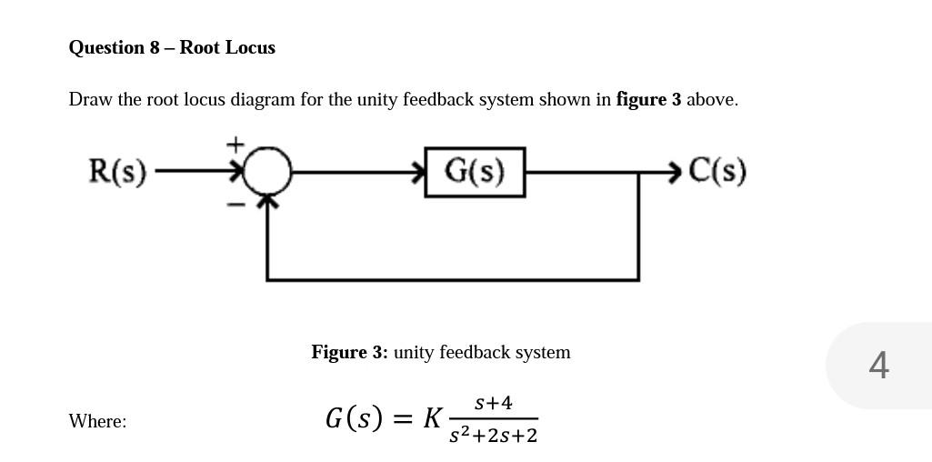 Solved Question 8 - Root Locus Draw the root locus diagram | Chegg.com Solved Question 8 - Root Locus Draw the root locus diagram | Chegg.com