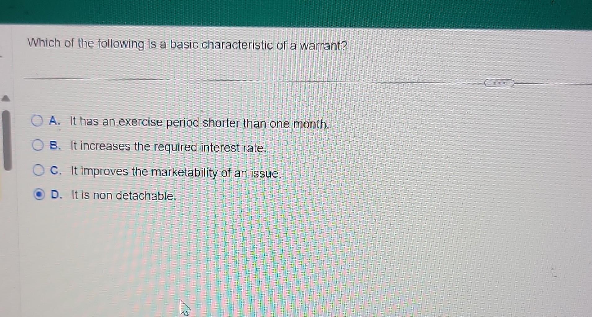 Solved Which of the following is a basic characteristic of a | Chegg.com