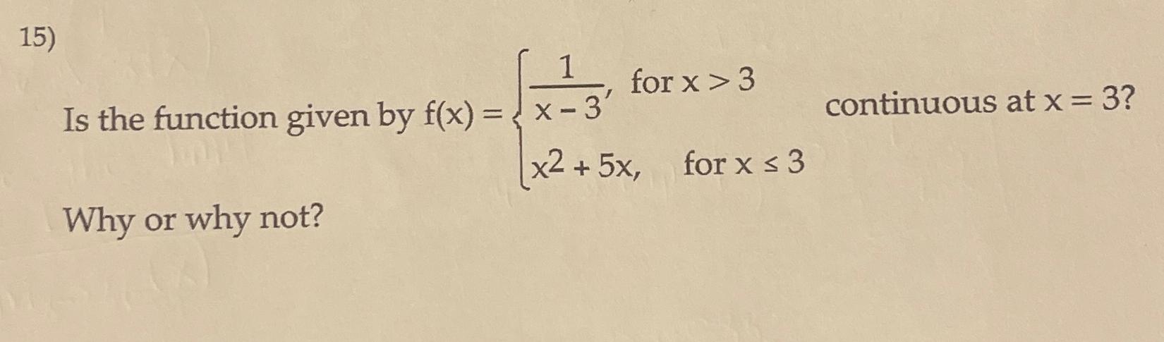 Solved Is the function given by | Chegg.com