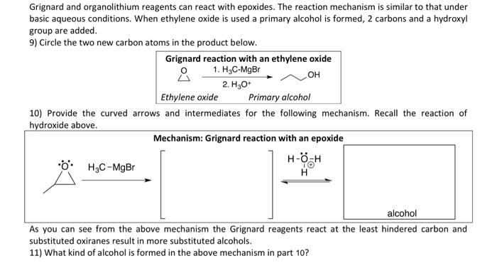 Solved Grignard and organolithium reagents can react with | Chegg.com