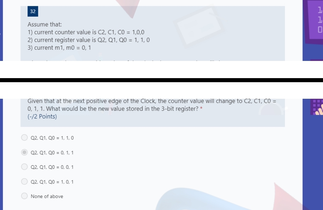 Solved 32Assume that:current counter value is | Chegg.com