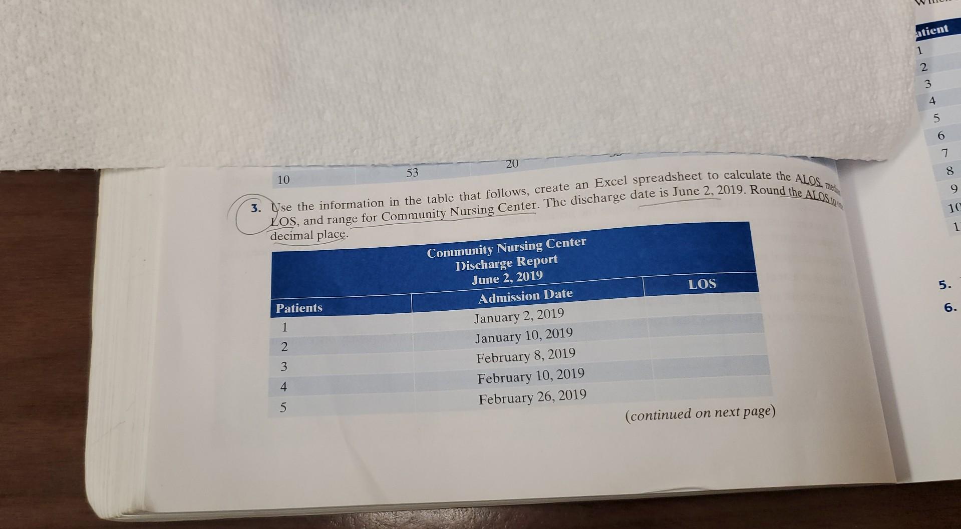 Solved 10 53 3. Qse the information in the table that | Chegg.com