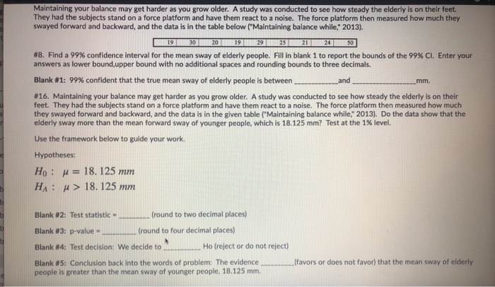 Solved 19 30 20 19 29 21 and _mm. Maintaining your balance | Chegg.com