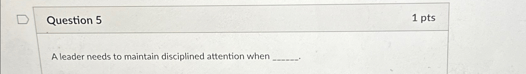 Solved Question 51 ﻿ptsA leader needs to maintain | Chegg.com
