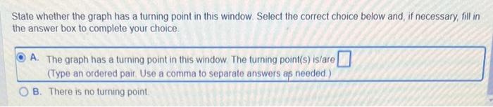 Solved Find an appropriate viewing window for the function, | Chegg.com
