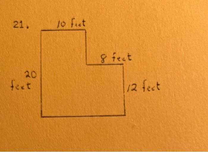 Solved find the area of the shape | Chegg.com