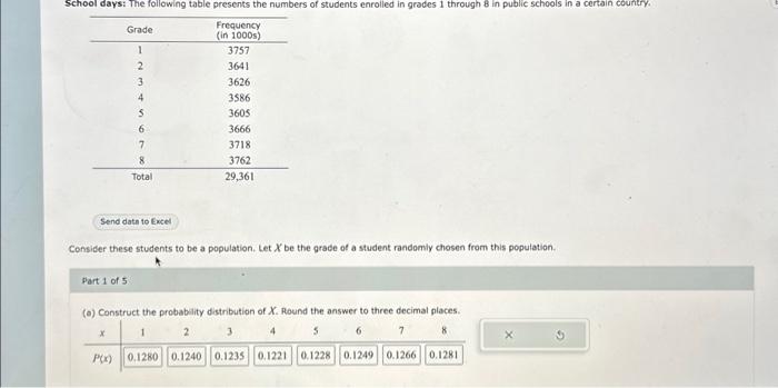 Solved Consider these students to be a population. Let X be | Chegg.com