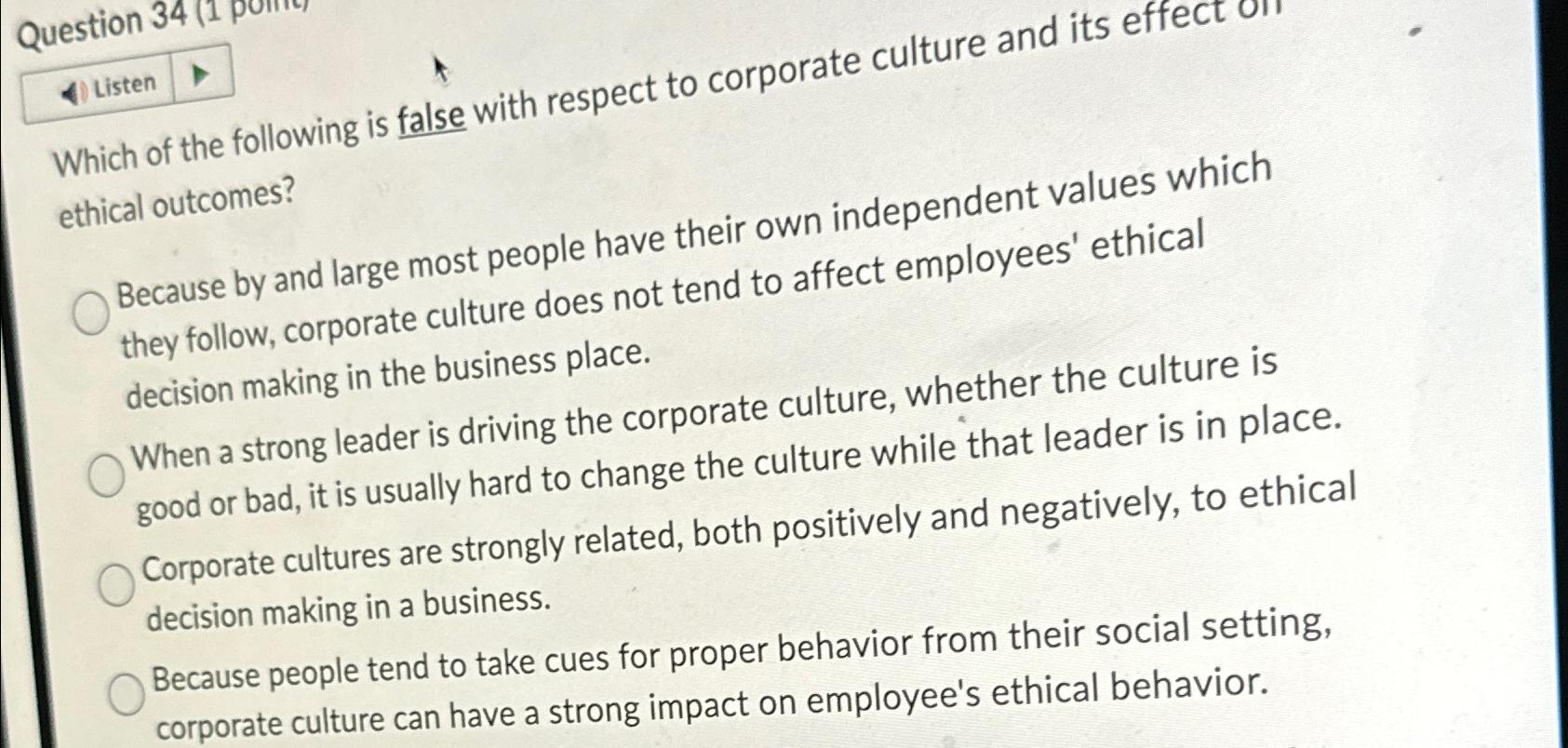Solved Which of the following is false with respect to | Chegg.com