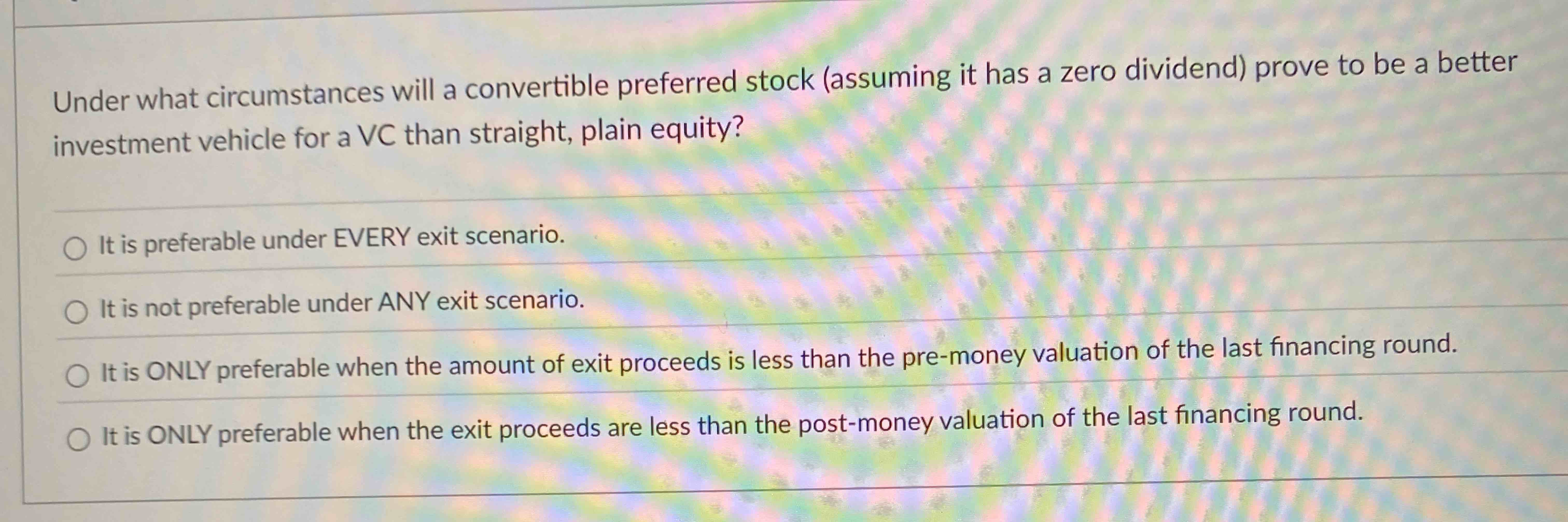 Solved Under what circumstances will a convertible preferred | Chegg.com