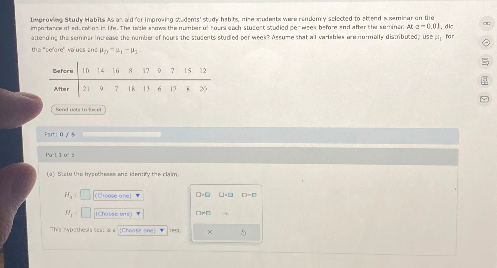 Solved Improving Study Habits As an aid for improving | Chegg.com